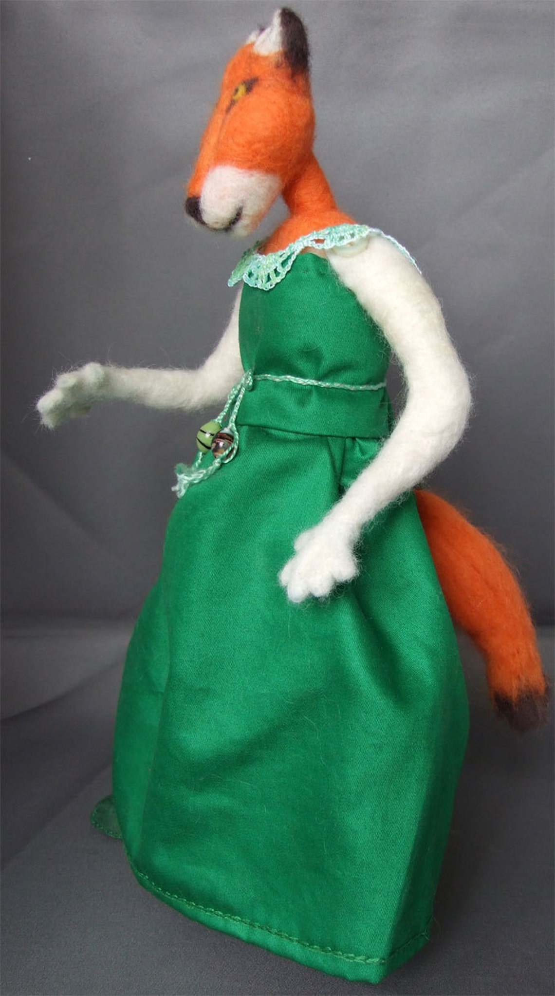 Needle Felted Art Doll, Lady Into Fox, OOAK, Fox Lady, Kitsune, Foxy ...