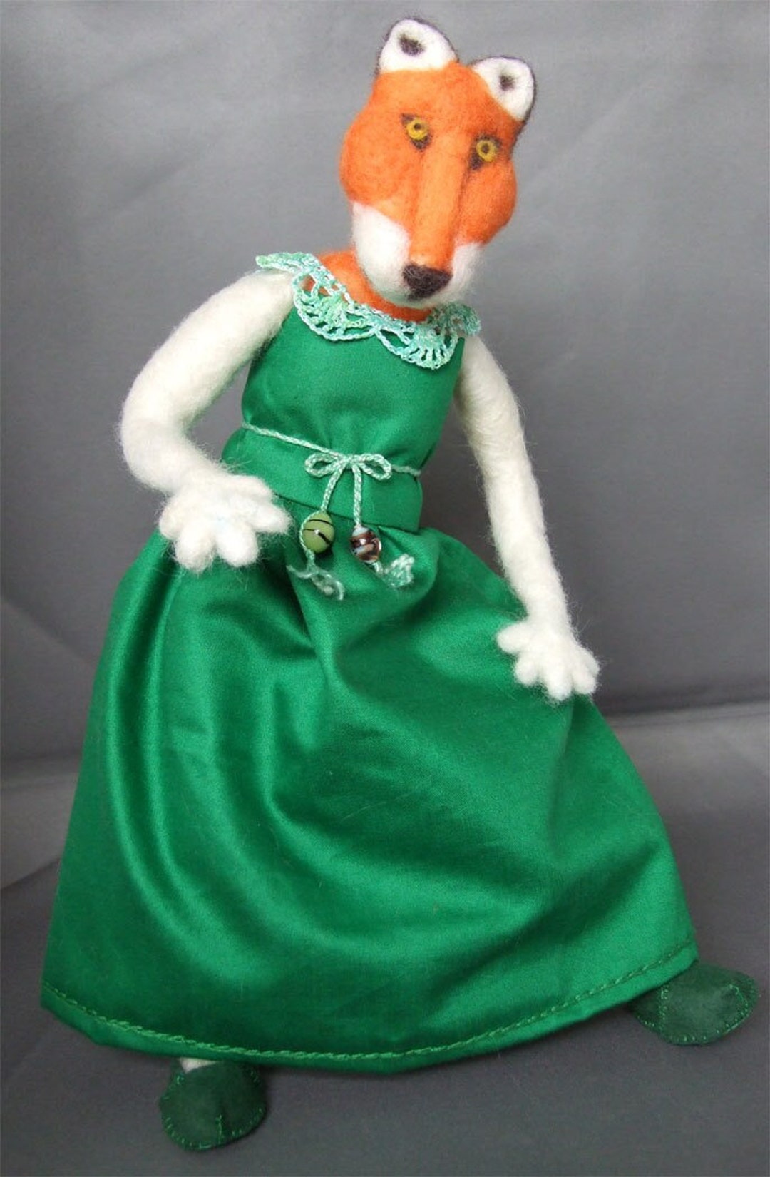 Needle Felted Art Doll, Lady Into Fox, OOAK, Fox Lady, Kitsune, Foxy ...