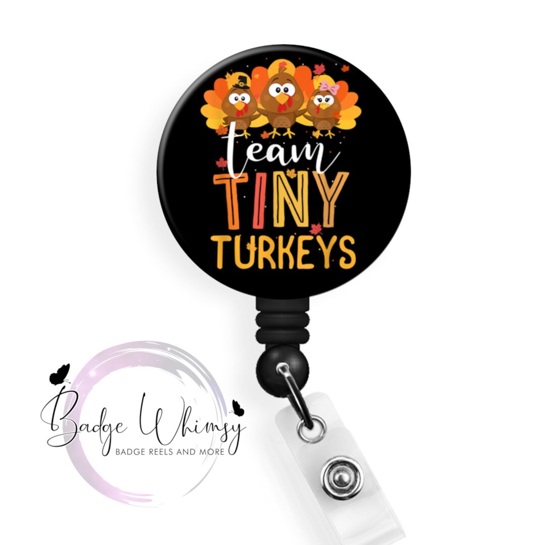 Team Tiny Turkeys - 1.5 Inch Button - Available in a Pin, Magnet or ...