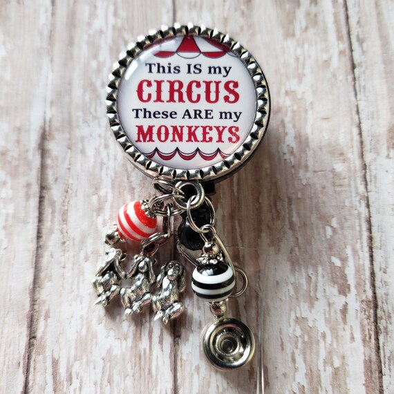 This IS My Circus These ARE My Monkeys Monkey Charm or | Etsy