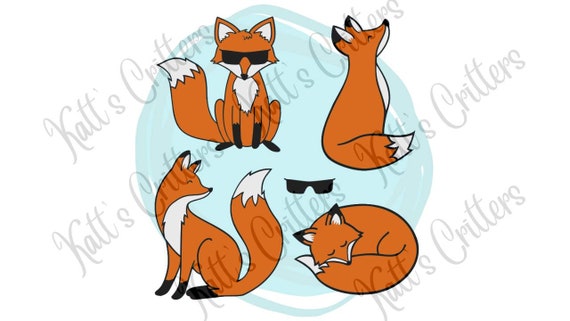 Fox Bundle Layered Svg Cut File - Etsy
