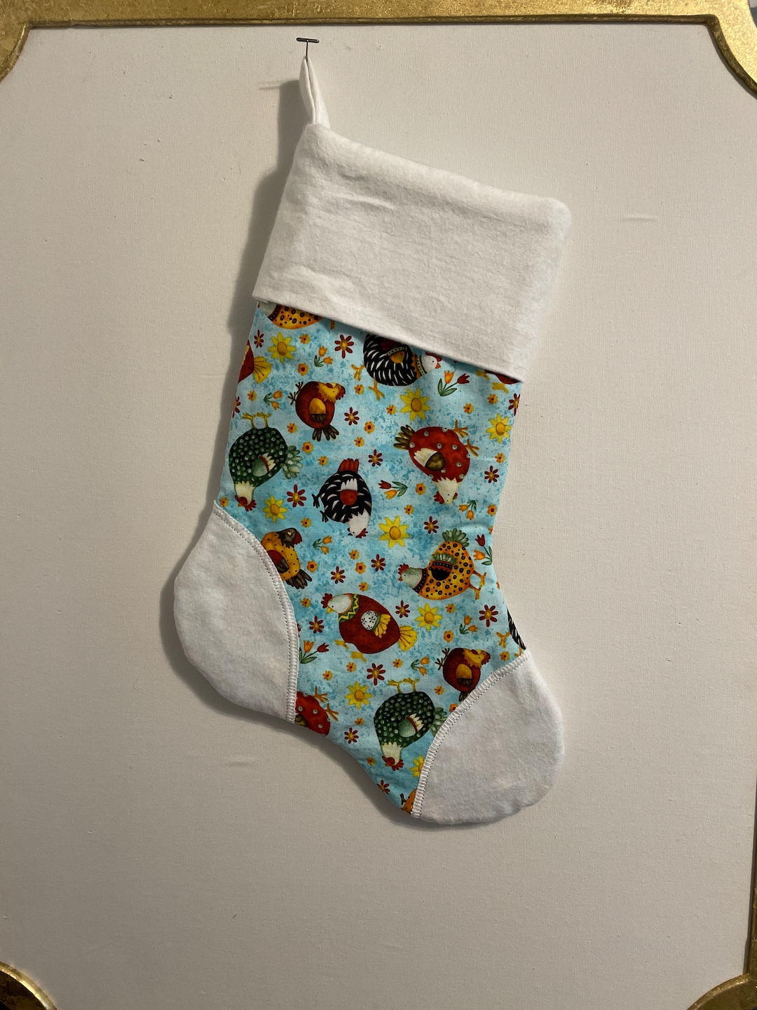 Chicken Christmas Stocking - Etsy
