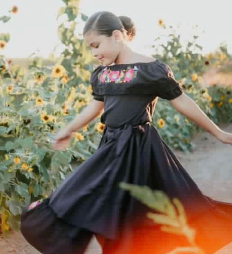 Traditional Mexican Fiesta Dress / Huipil Dress / Mexican off - Etsy