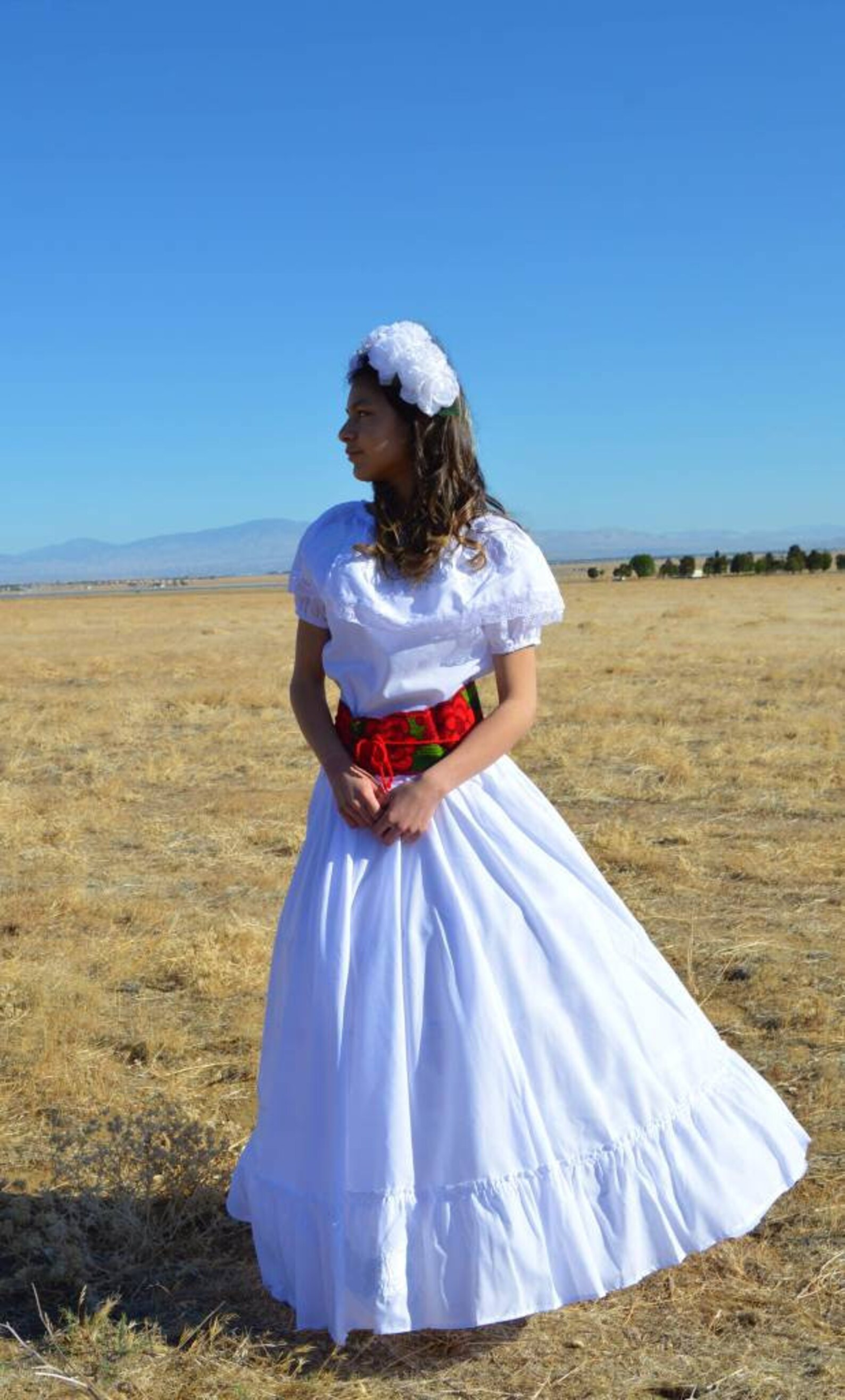 Traditional Mexican Fiesta Dress / Huipil Dress / Mexican off - Etsy