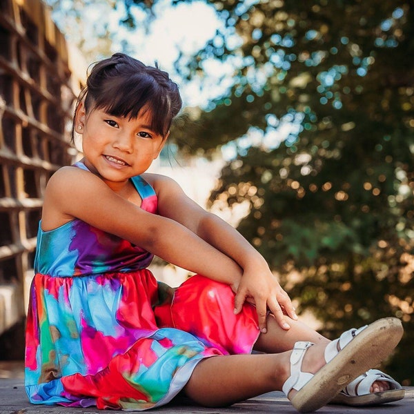 Girls Tie Dye Dress - Etsy