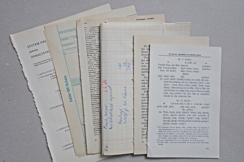 50x book pages mixed media vintage paper Ephemera for Collage | Etsy