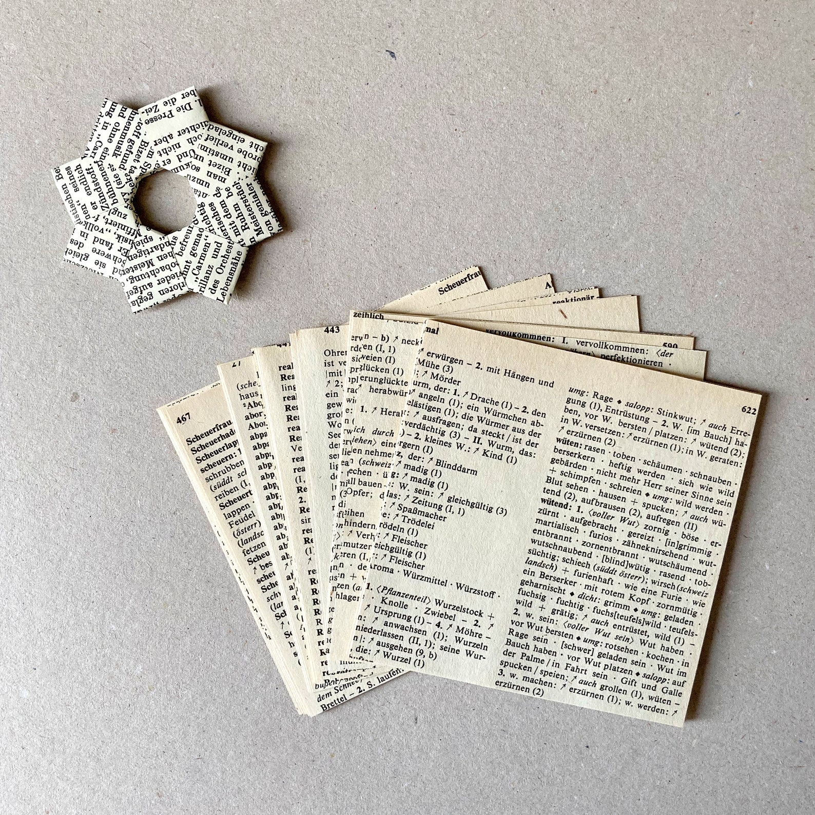 30 sheets origami-paper origami paper sheet music old book | Etsy