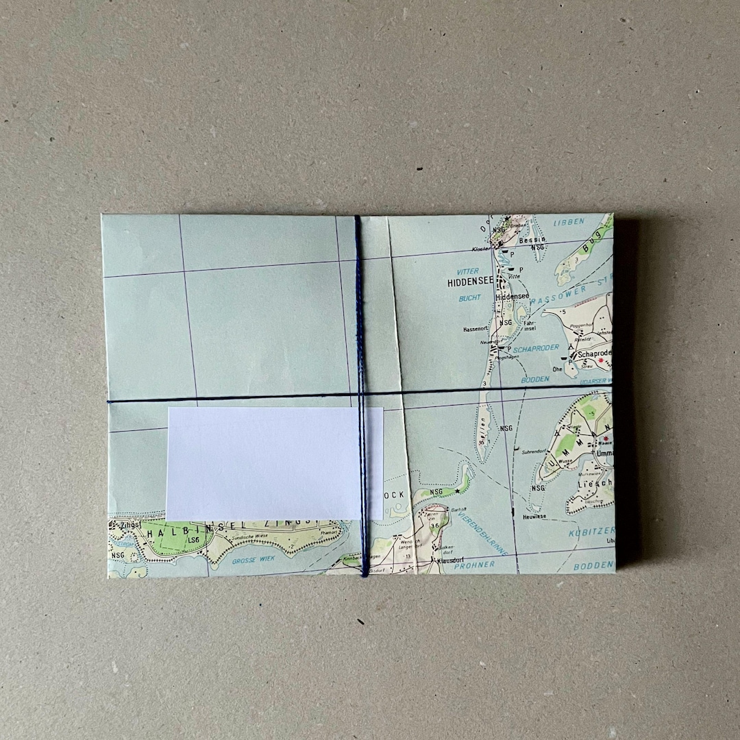 12 Envelopes Stationary Paper Bags Stationary Atlas Baltic Sea Germany ...