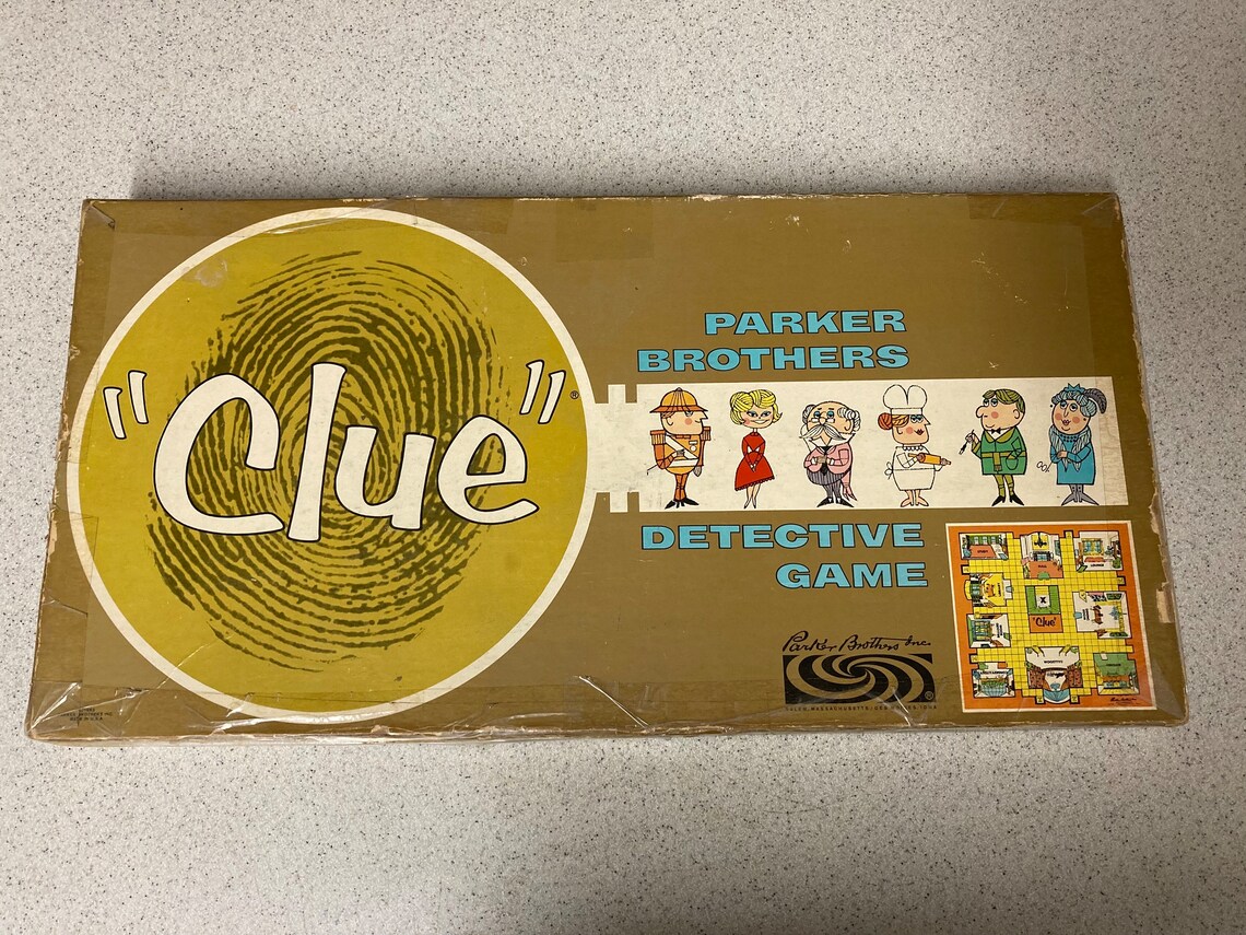 Vintage Clue Game - Etsy