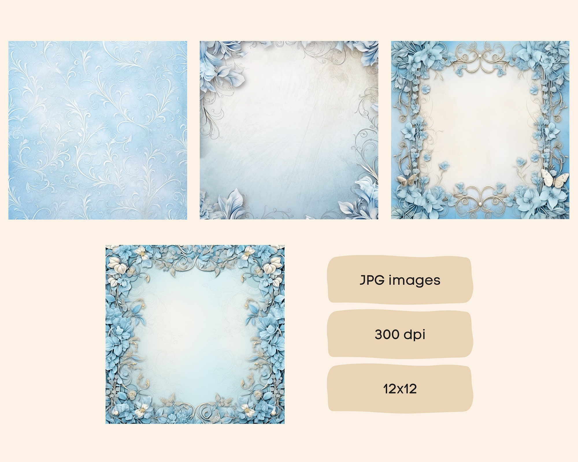 Winter's Magic Digital Paper Pack, Winter Junk Journal Pages, Instant ...