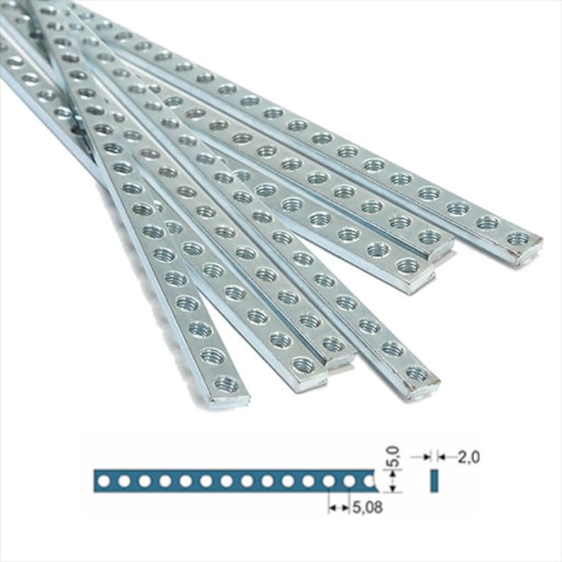 Eurorack Threaded Strip, M3 Rail Insert, Synth Rack Insert, 84HP, 104HP ...
