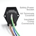 Safety AC Power Socket With Back Cover. Integrated Switch - Etsy