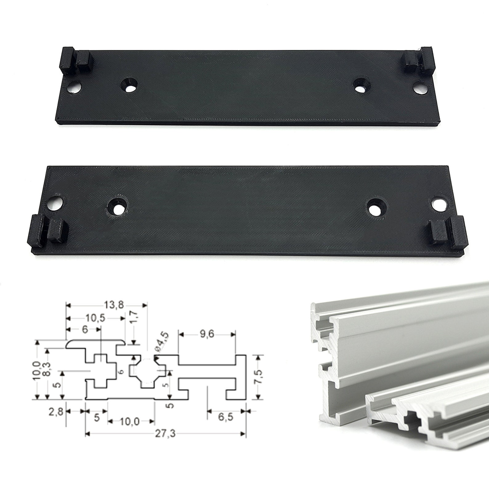 3U Eurorack Side Brackets, 3U Eurorack Side Cheeks, DIY Eurorack Case ...