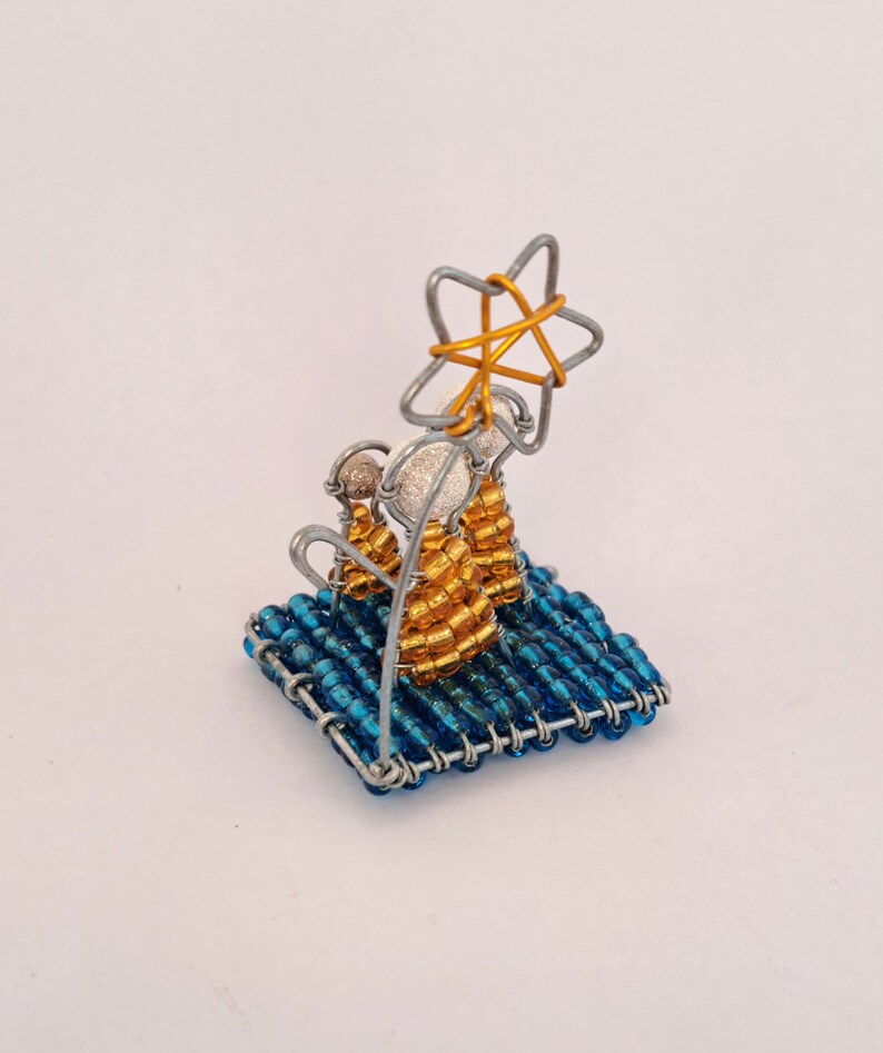 Bead and Wire Nativity Scene Sculpture - Etsy