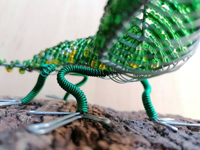 Bead and Wire Lizard Home Decor - Etsy