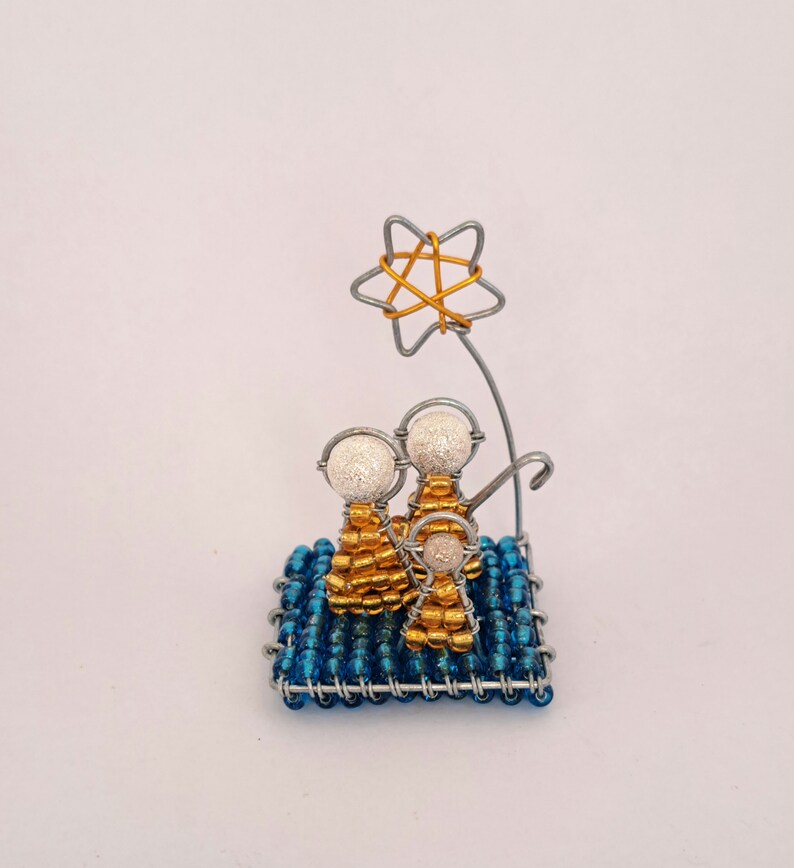 Bead and Wire Nativity Scene Sculpture - Etsy