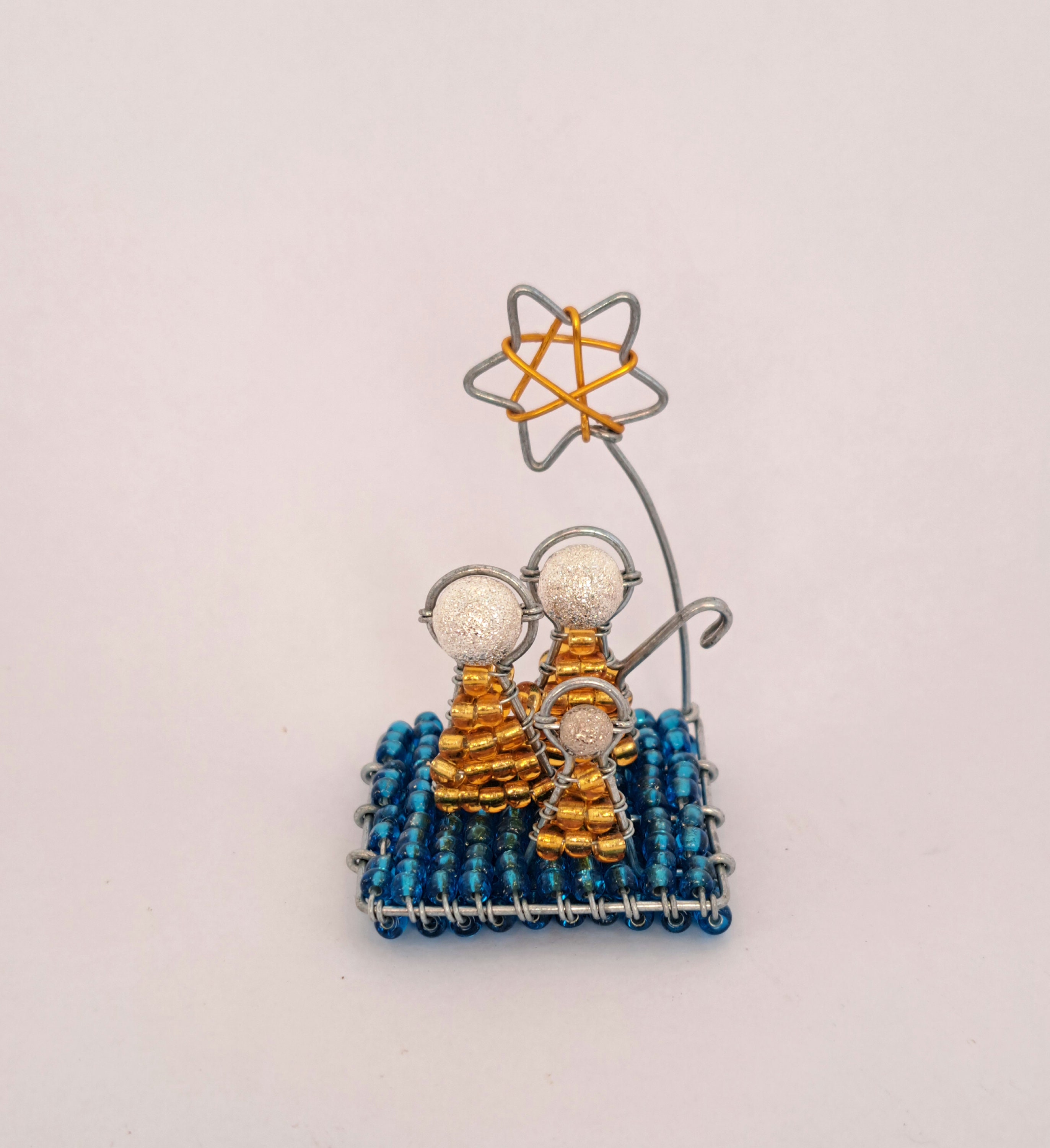 Bead and Wire Nativity Scene Sculpture - Etsy