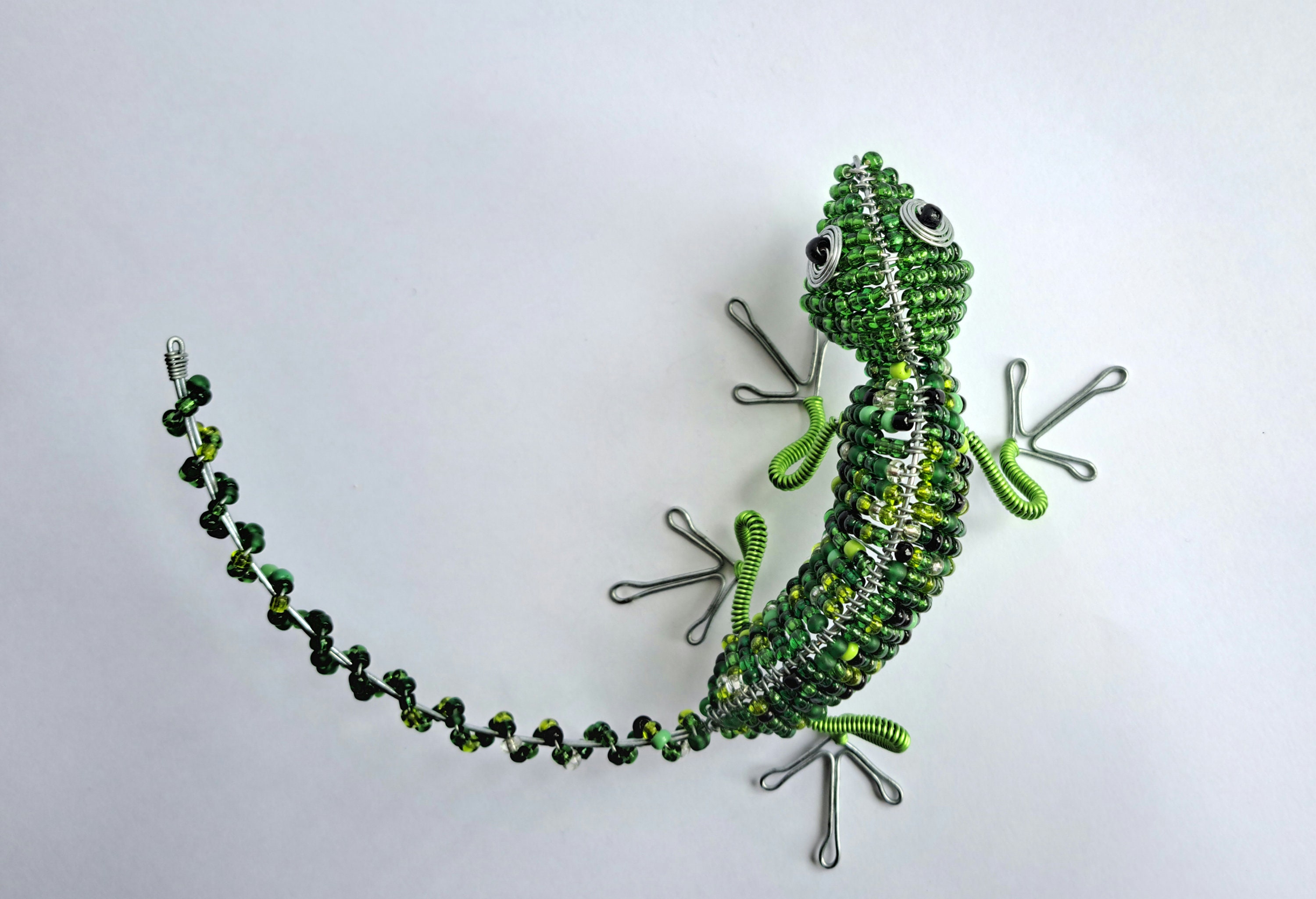 Bead and Wire Lizard | Home Decor - Etsy