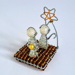 Bead and Wire Nativity Scene Sculpture - Etsy