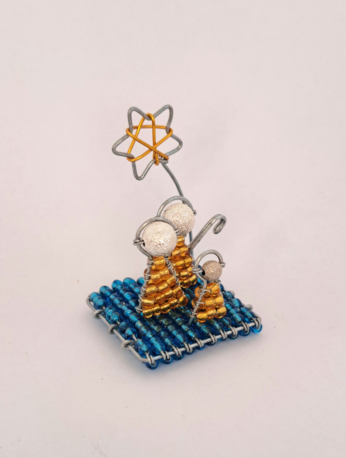 Bead and Wire Nativity Scene Sculpture - Etsy