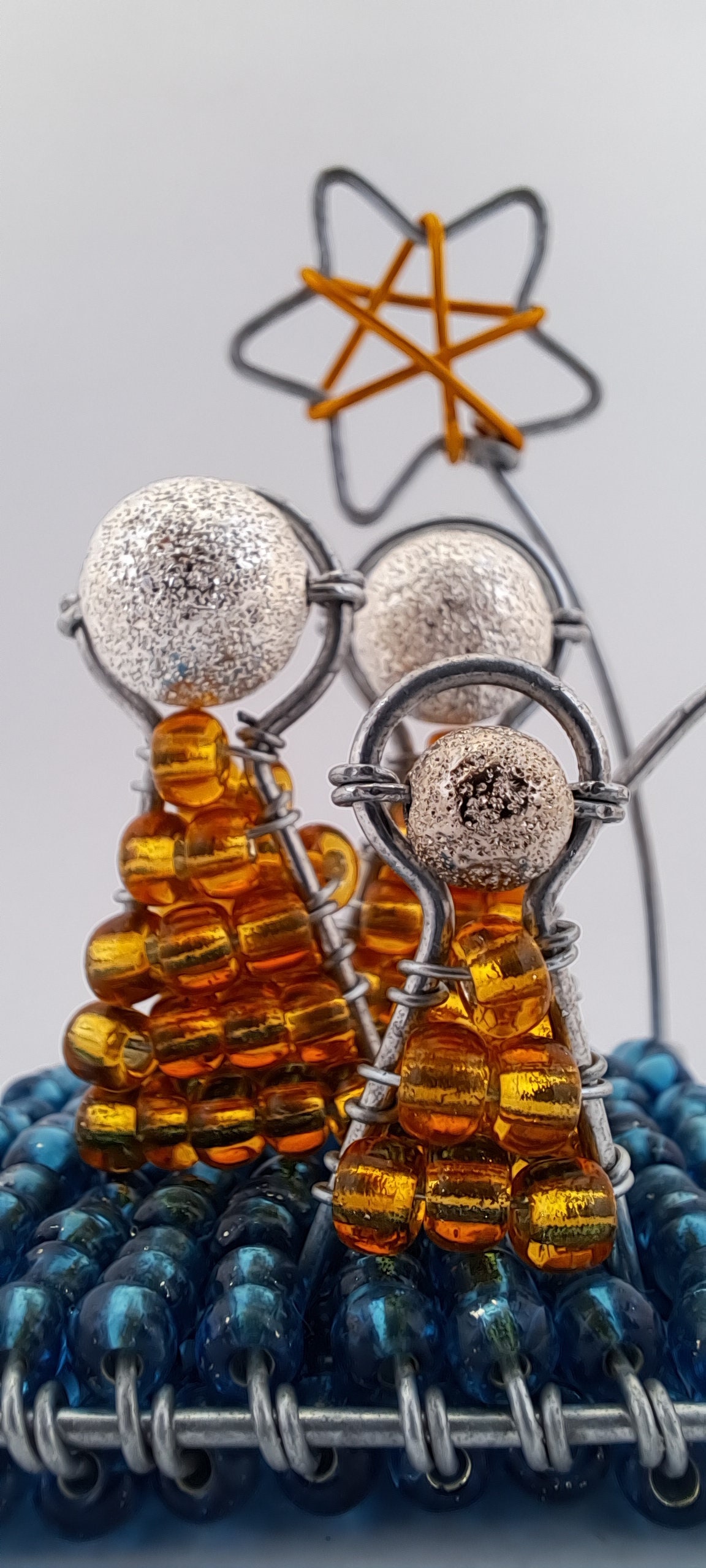 Bead and Wire Nativity Scene Sculpture - Etsy