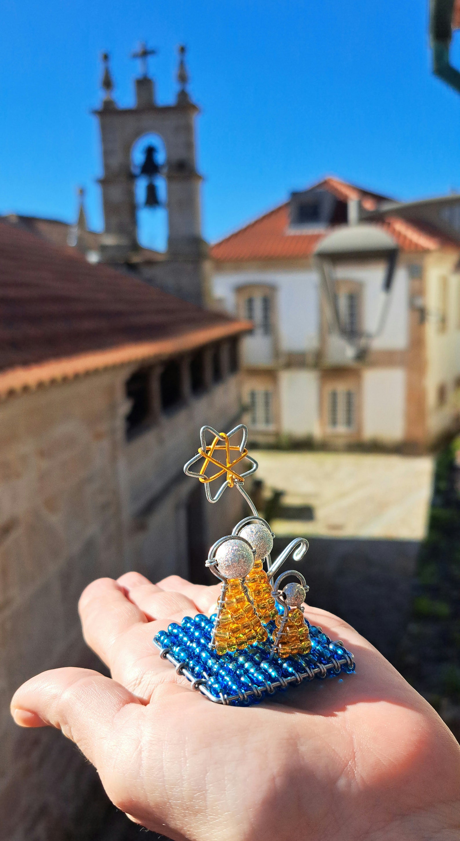 Bead and Wire Nativity Scene Sculpture - Etsy