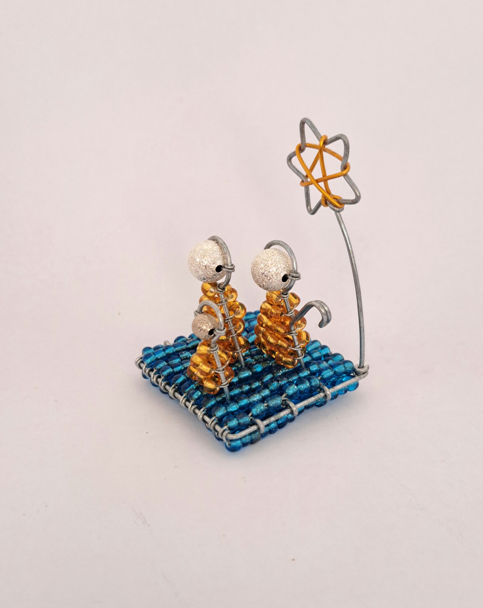 Bead and Wire Nativity Scene Sculpture - Etsy
