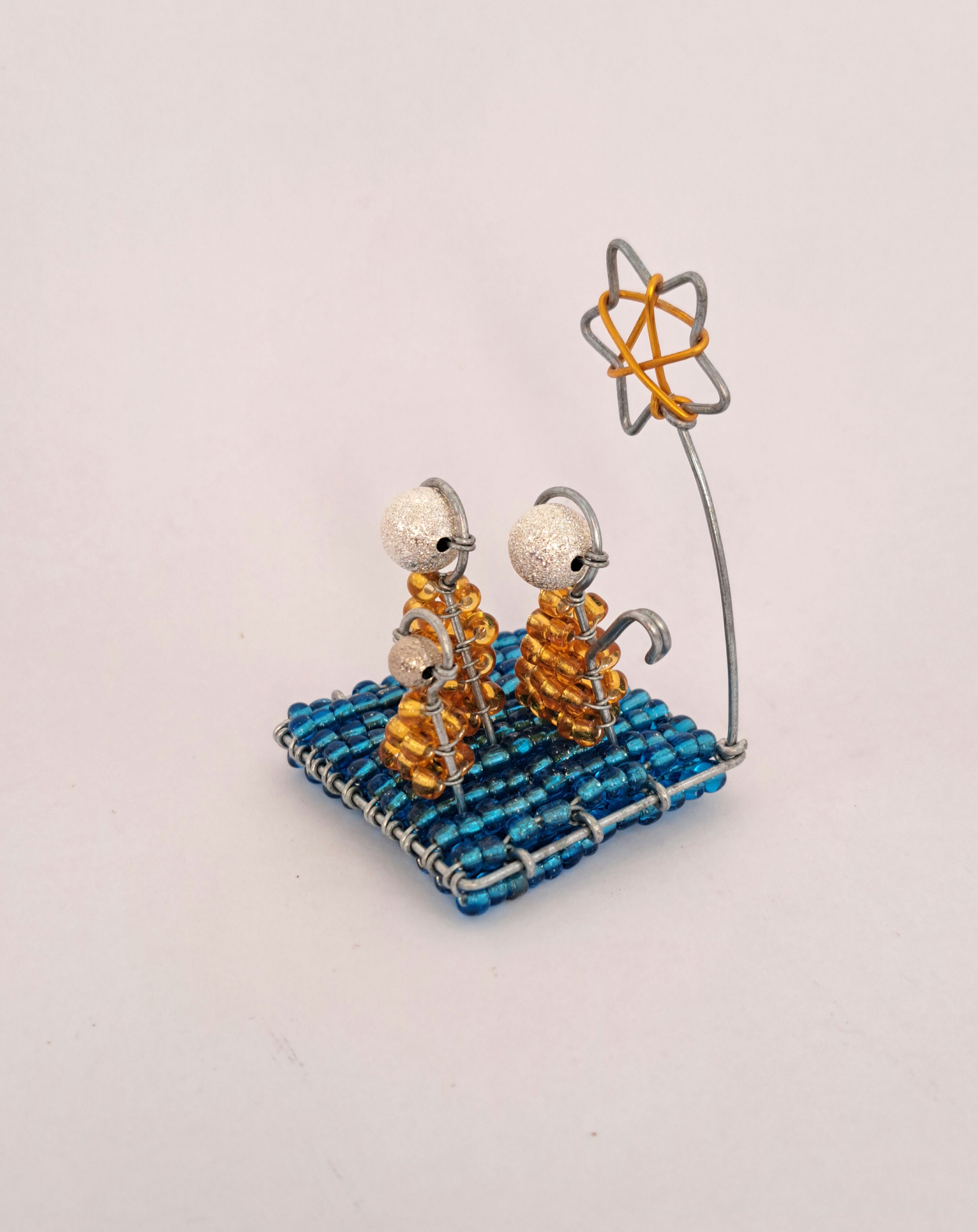 Bead and Wire Nativity Scene Sculpture - Etsy