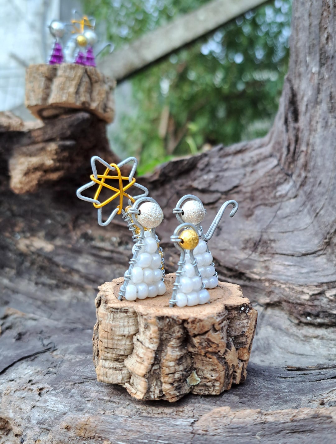 Bead and Wire Nativity Scene Sculpture - Etsy