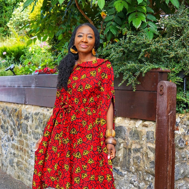 Red African Dress - Etsy UK