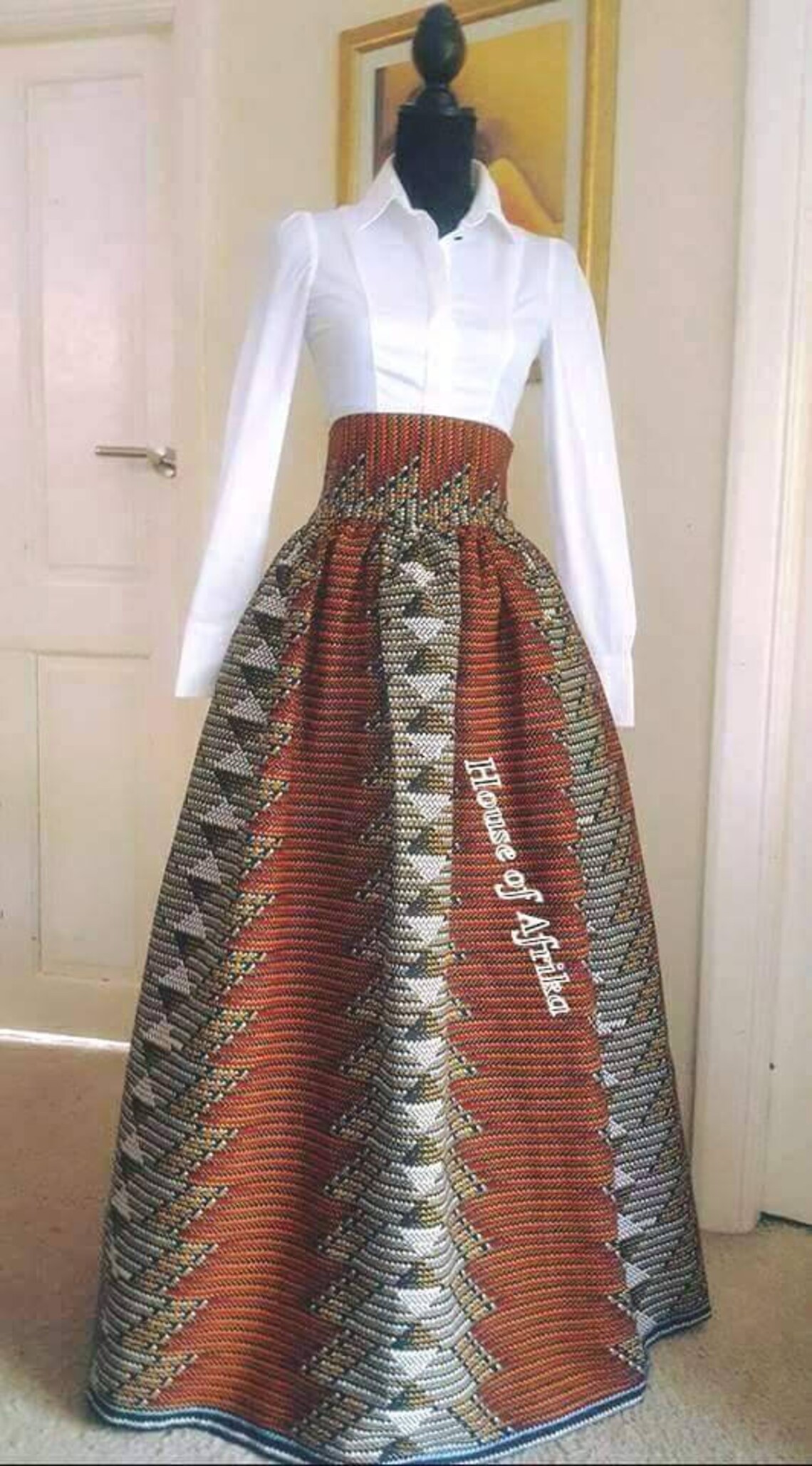 Maxi Skirt in Aztec African Print - Etsy