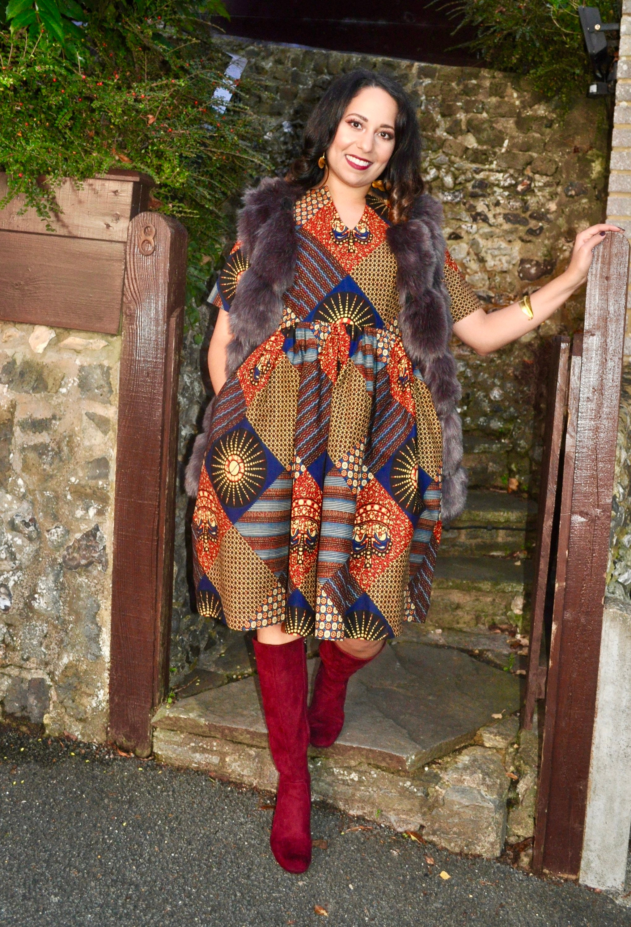 BINI Dress in Natural Colours. - Etsy