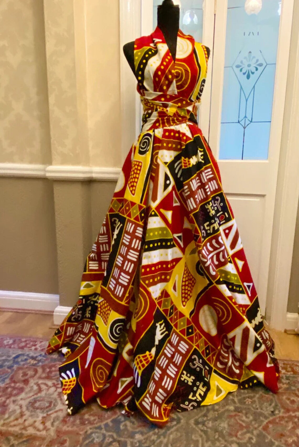 Infinity Maxi Dress in a Graphic Print. - Etsy