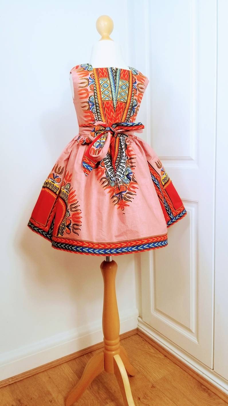 Full Skirted Dashiki Girl's Dress - Etsy