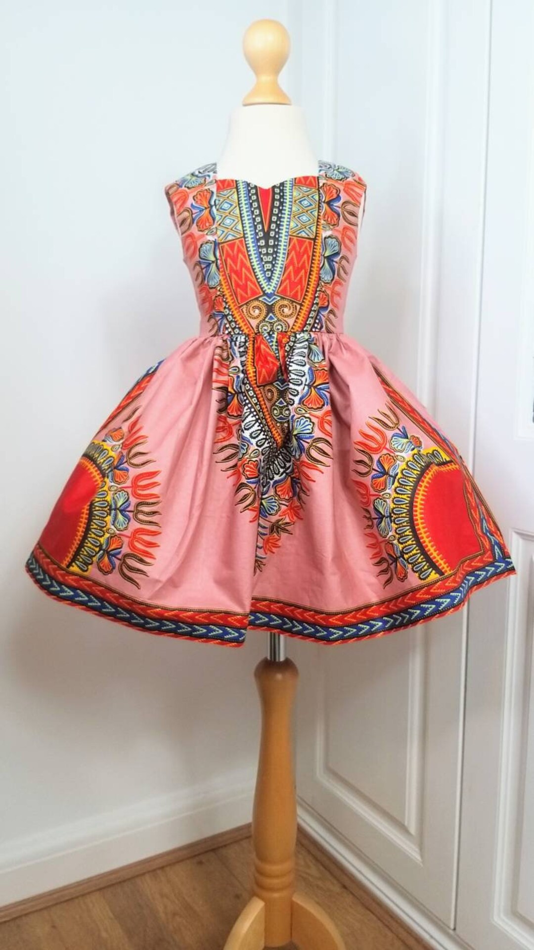 Full Skirted Dashiki Girl's Dress - Etsy