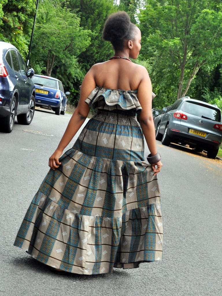 ADARA Dress in a Modern Kente Print. - Etsy