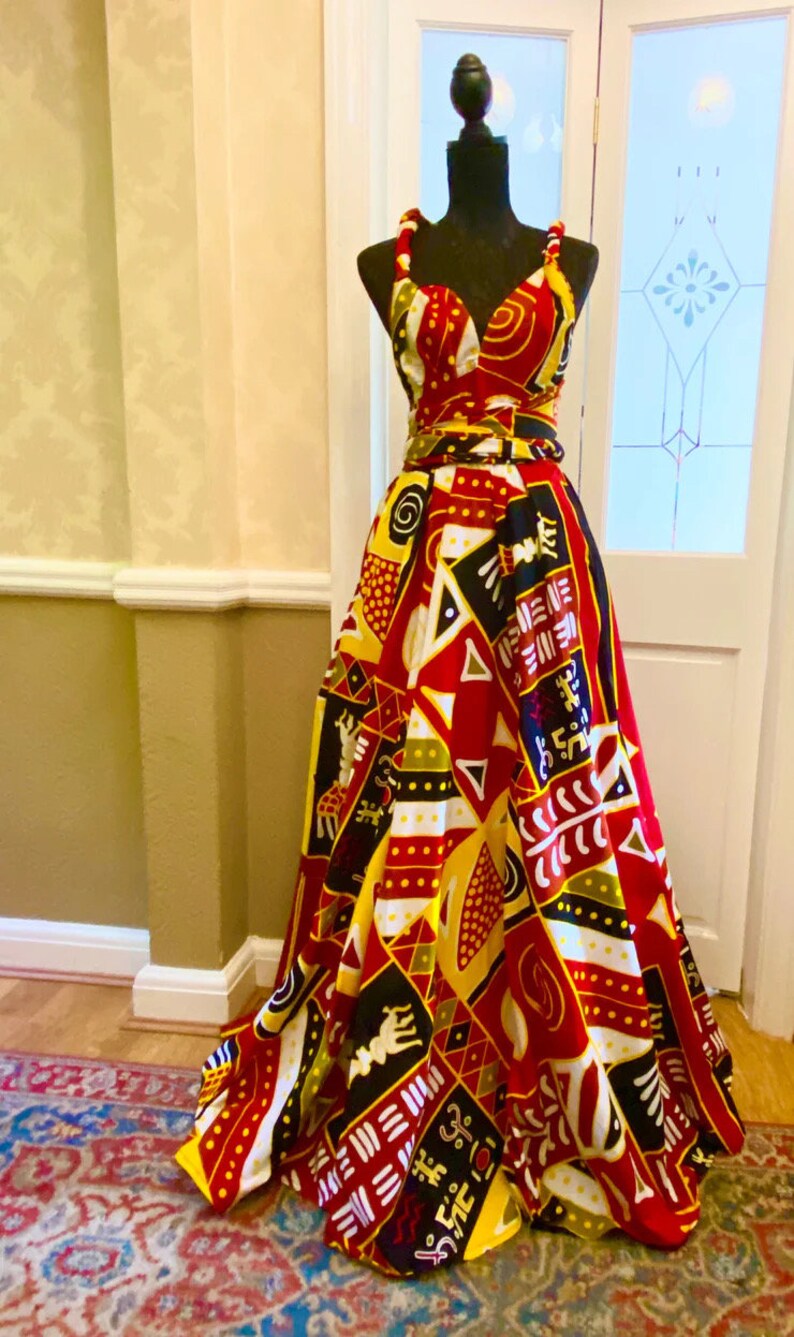 Infinity Maxi Dress in a Graphic Print. - Etsy