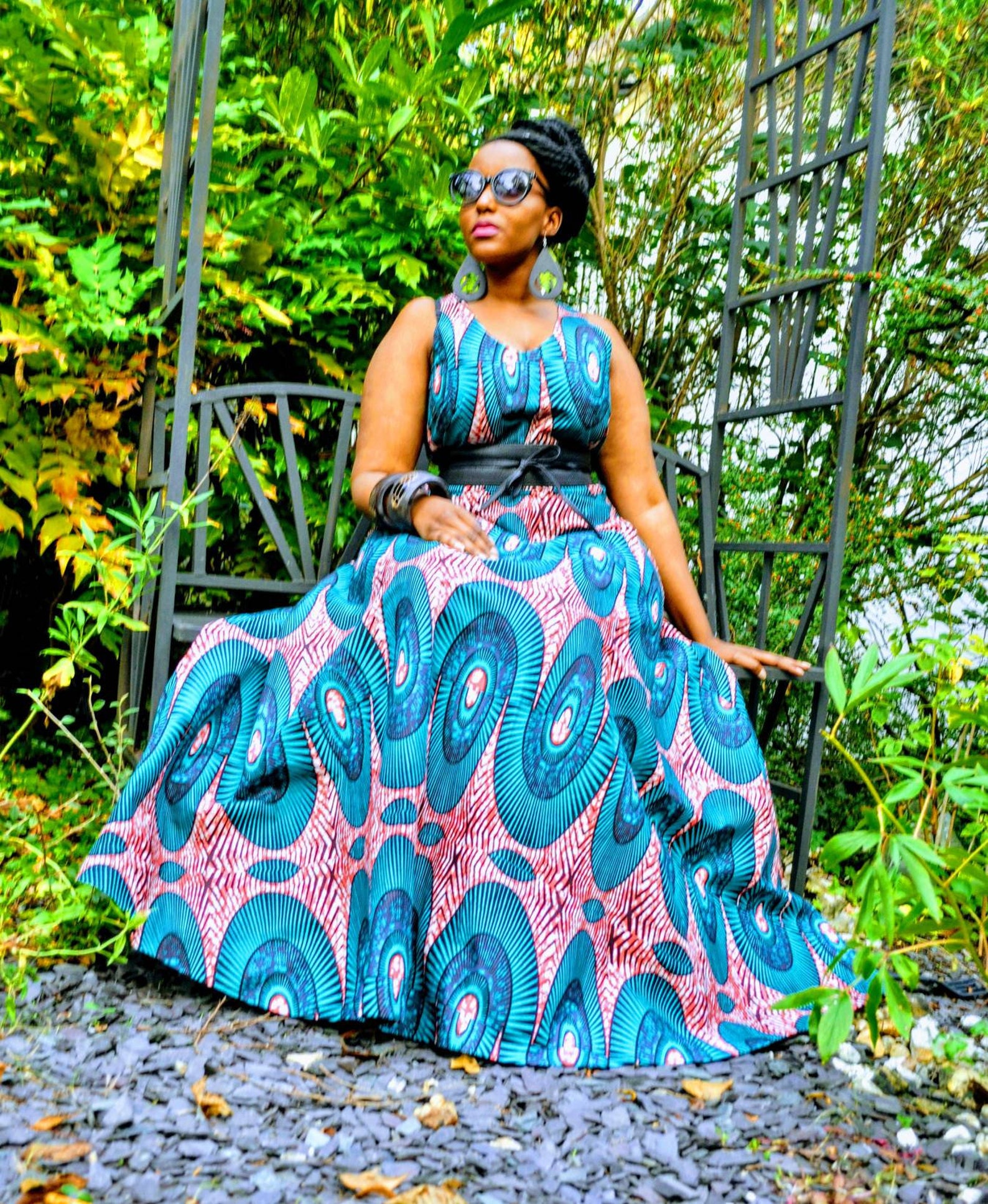 MALAIKA African Print Maxi Dress - Etsy