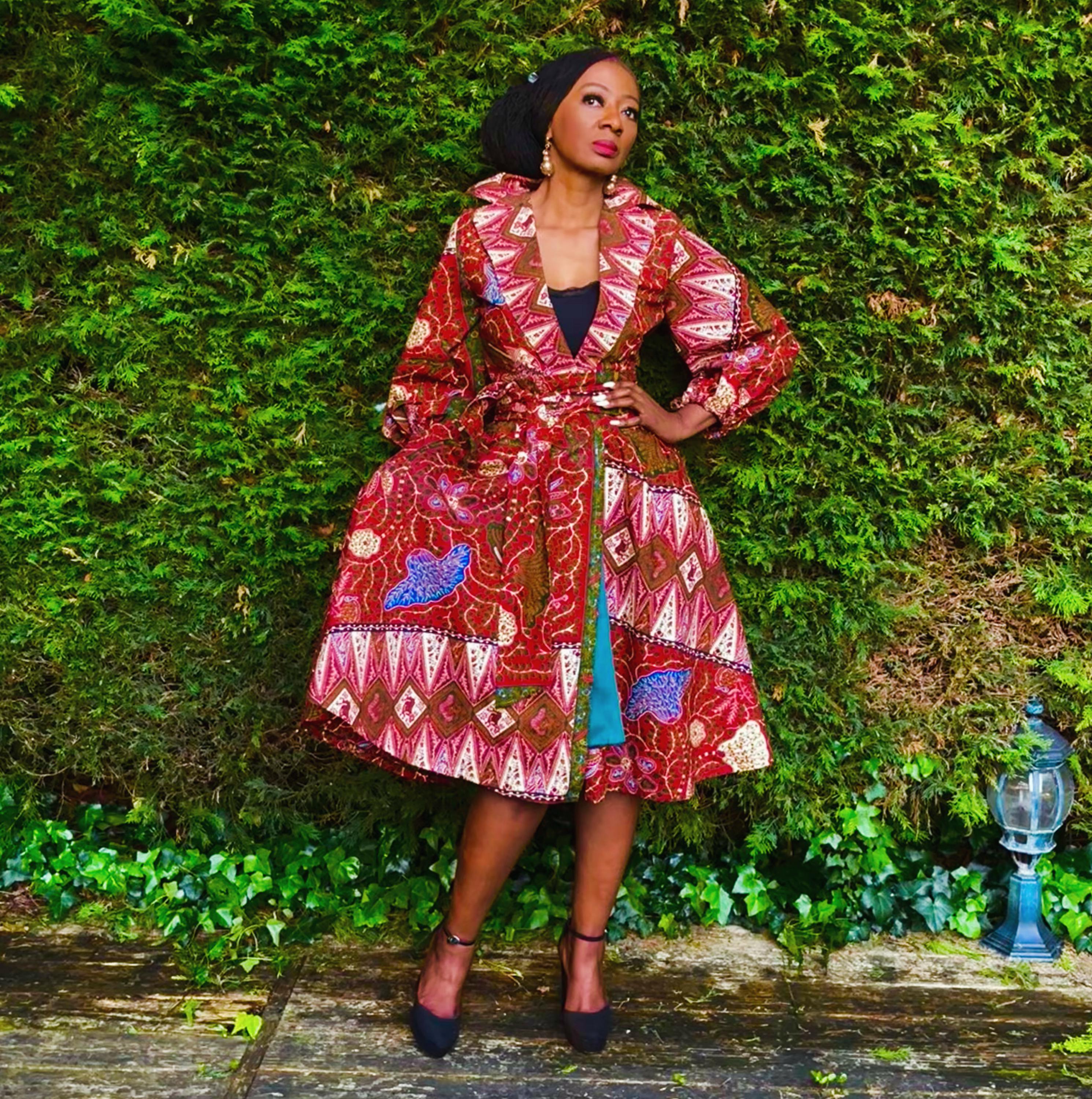 Zenda Coat Dress in a Contemporary African Print in Autumnal Hues. - Etsy