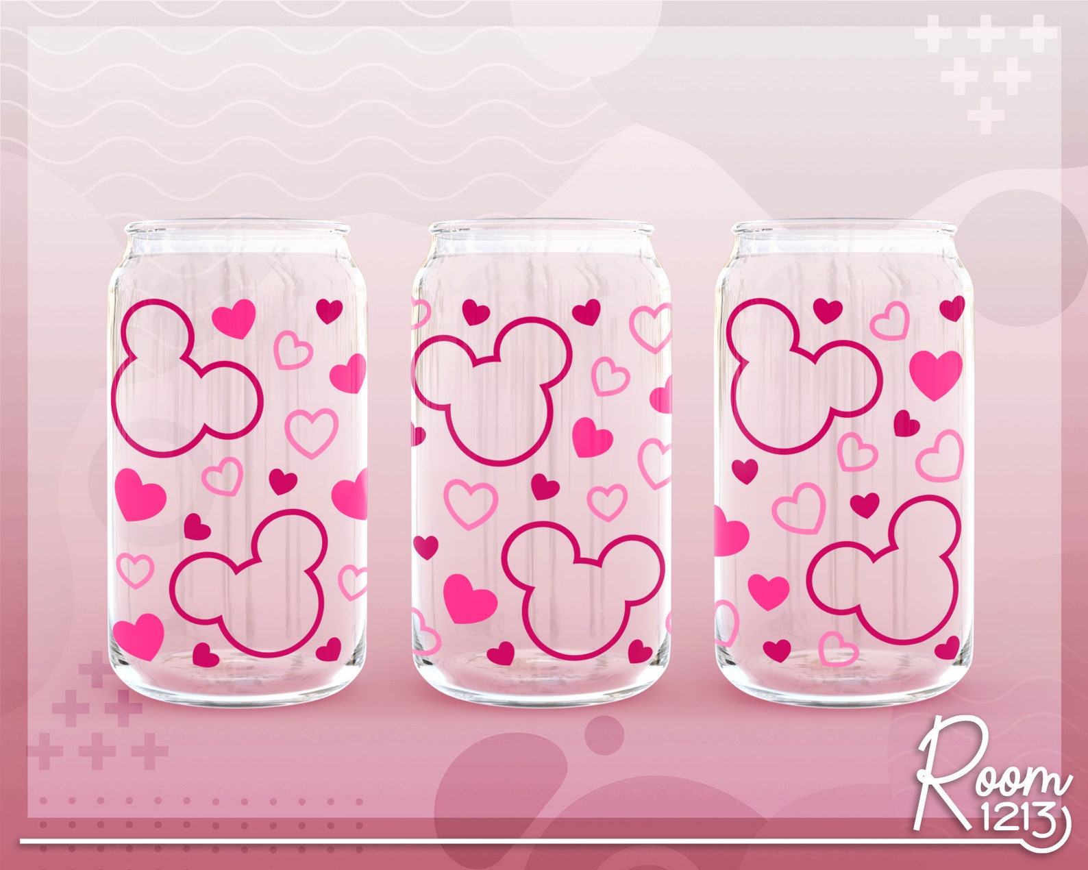 Valentines Mouse Wrap File Svg Cute Cartoon Mouse Can Wrap - Etsy