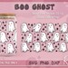 Boo Ghost Wrap Svg, Halloween Can Glass Wrap File, Cute Spooky Ghost ...