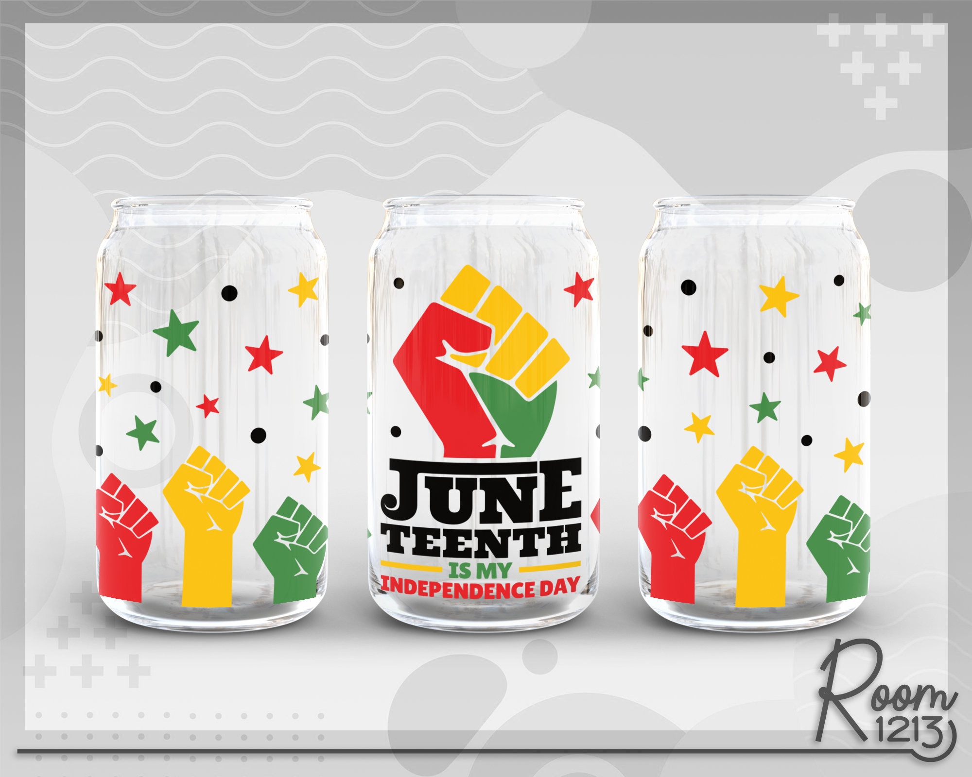 Juneteenth Independence Day Can Wrap Svg Free-ish 1865 Wrap - Etsy