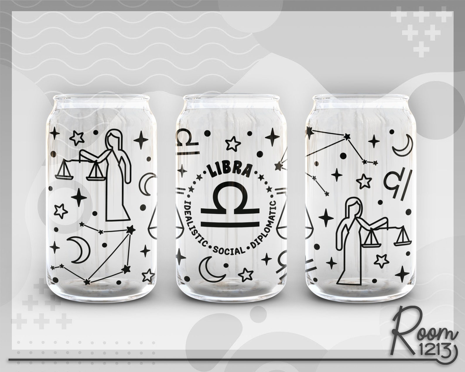 Libra Zodiac Sign Can Wrap Svg, Astrology Libbey Can Svg, Horoscope ...