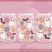 Floral Ghost Svg, Halloween Can Glass Wrap File, Cute Flower Ghost ...