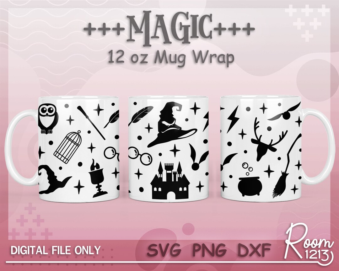 Do You Believe in Magic Mug Wrap Svg, Halloween Wrap File, Fantasy ...