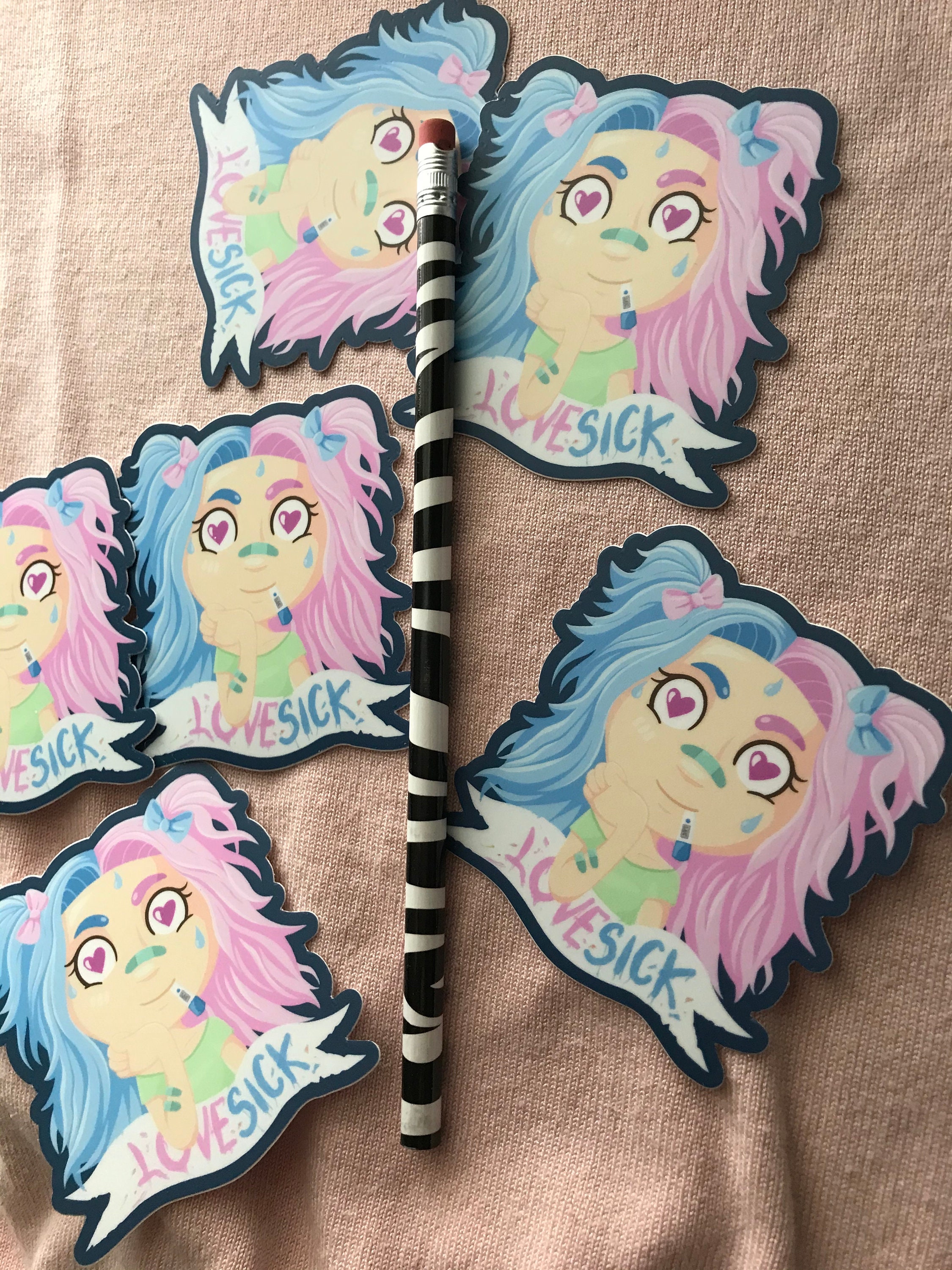 Yandere Sticker - Creepy Cute Sticker - Lovesick Sticker - Yami Kawaii ...