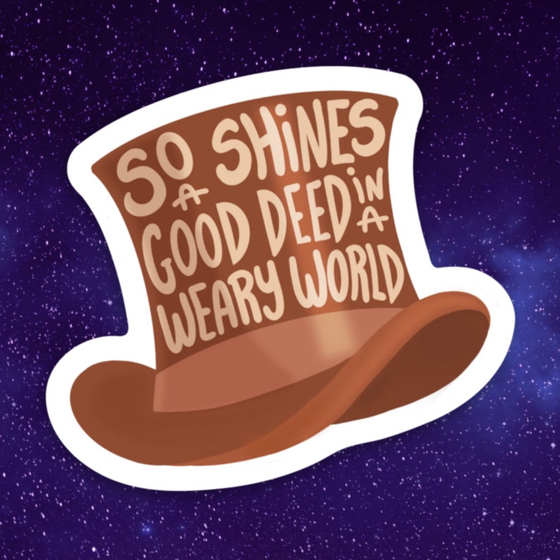 Small Wonka Stickers - Charlie and the Chocolate Factory - Willy Wonka ...