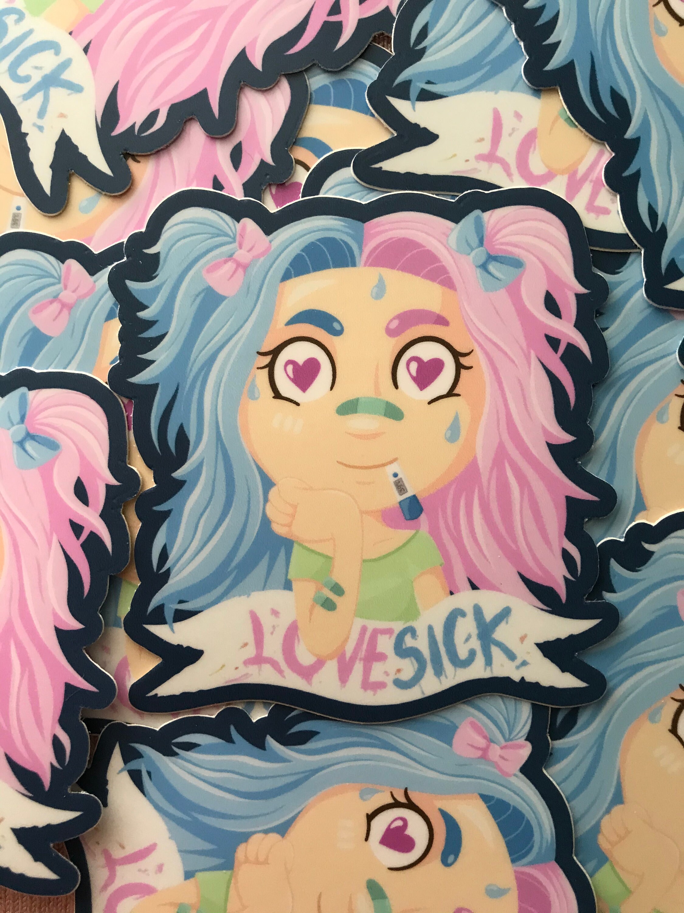 Yandere Sticker - Creepy Cute Sticker - Lovesick Sticker - Yami Kawaii ...