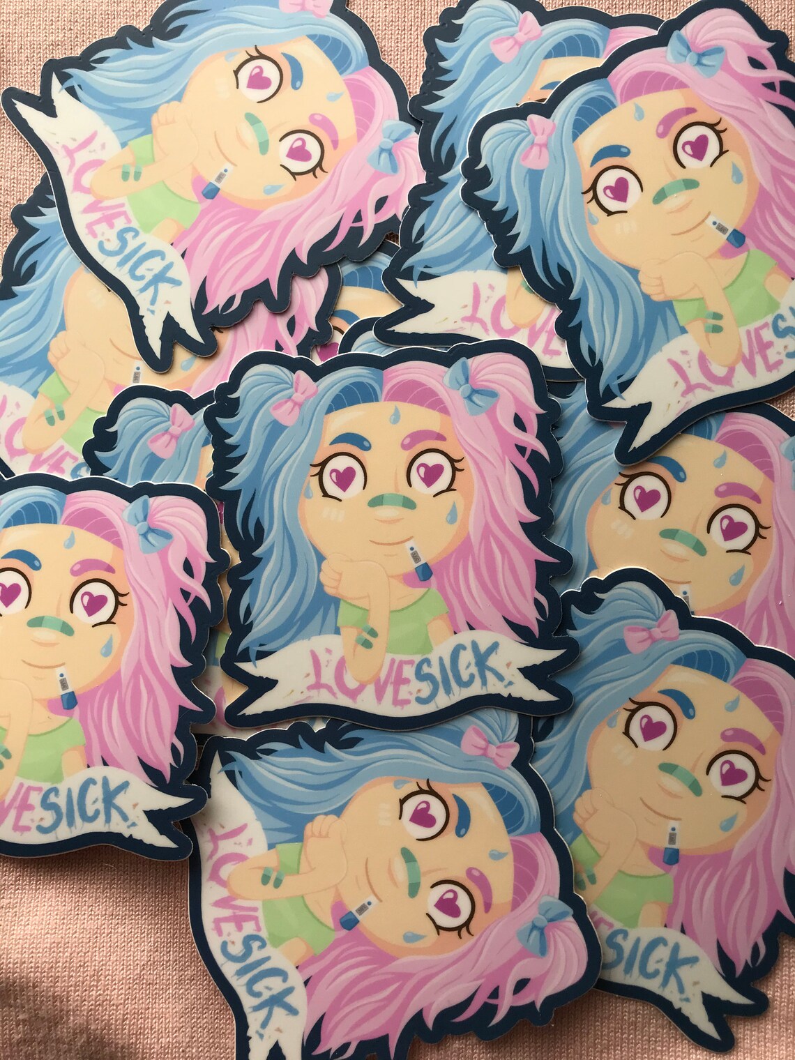 Yandere Sticker Creepy Cute Sticker Lovesick Sticker Yami Kawaii Pastel ...