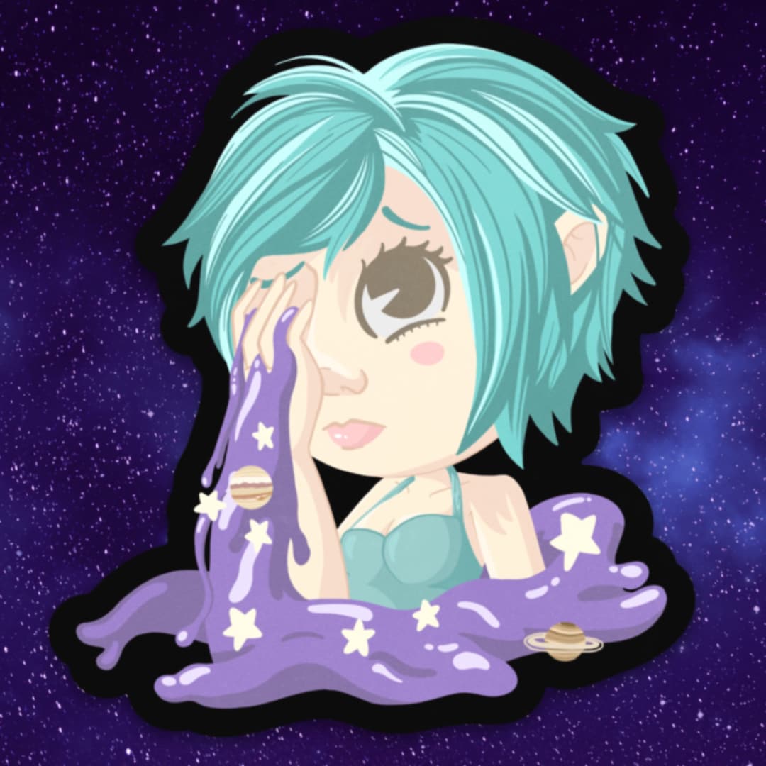 Creepy Cute Menhera Sticker Body Horror Cosmic Horror Yami Kawaii Goopy ...